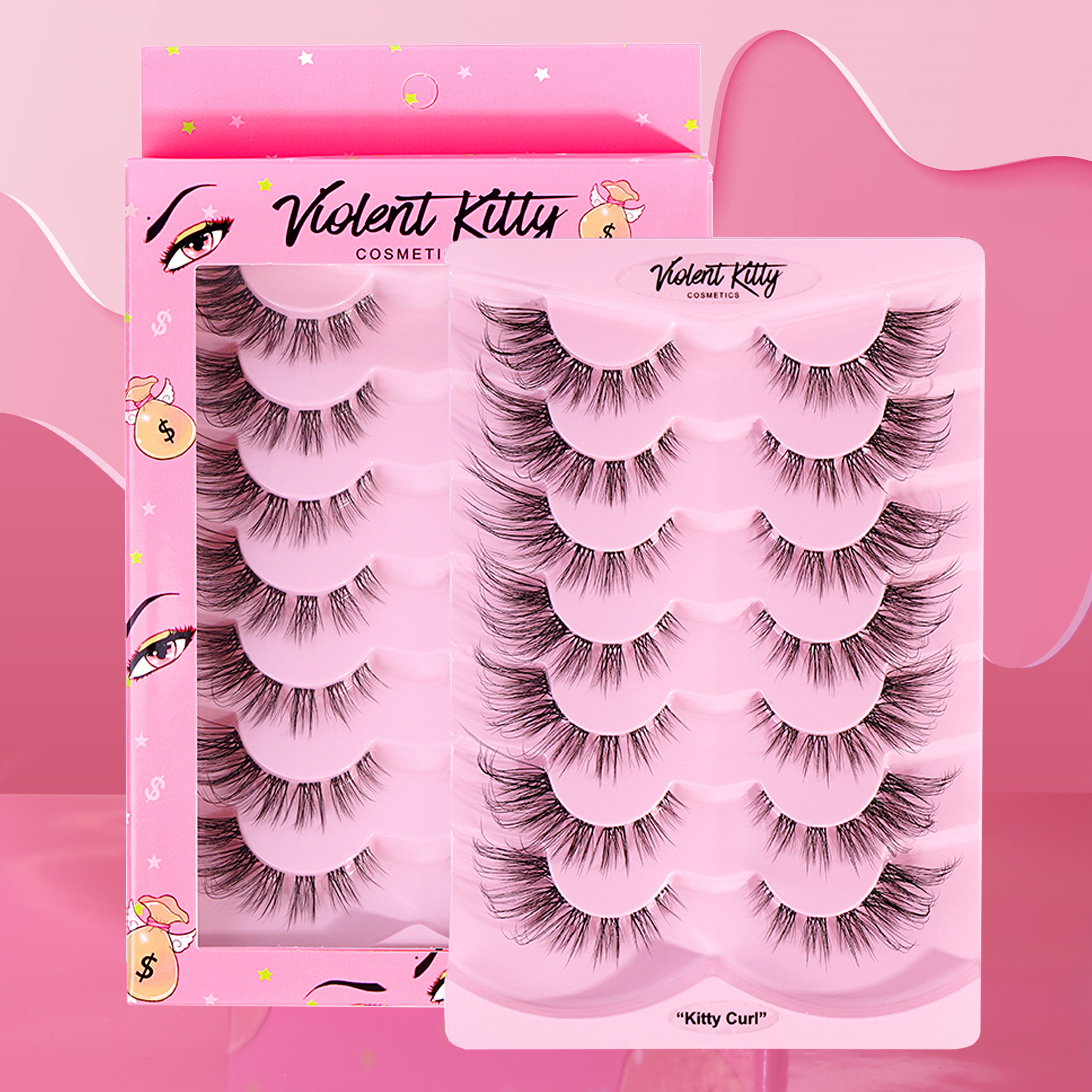 "KITTY CURL" Long End Wispy Lash – Violent Kitty Cosmetics