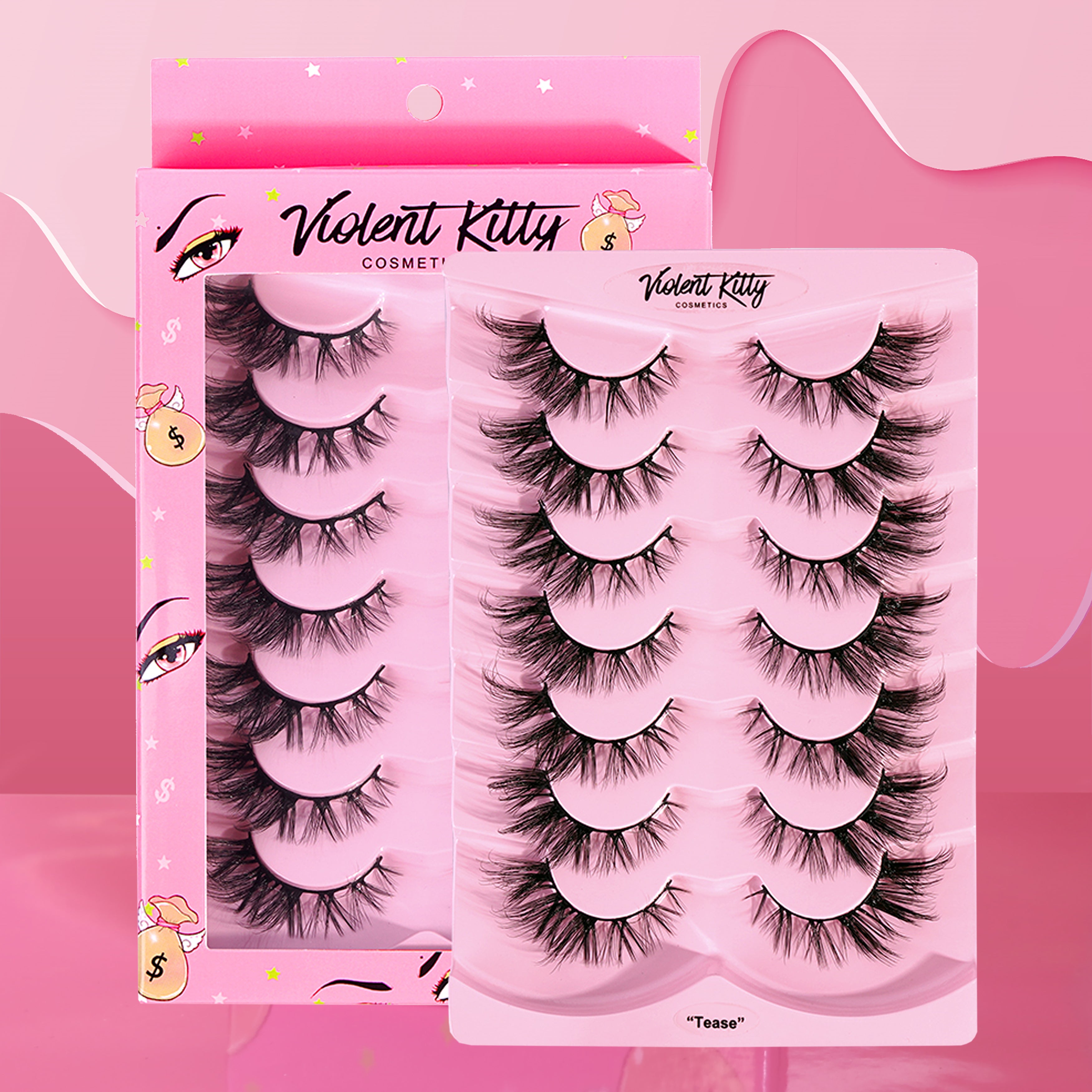 "TEASE" Long End Anime Lash – Violent Kitty Cosmetics