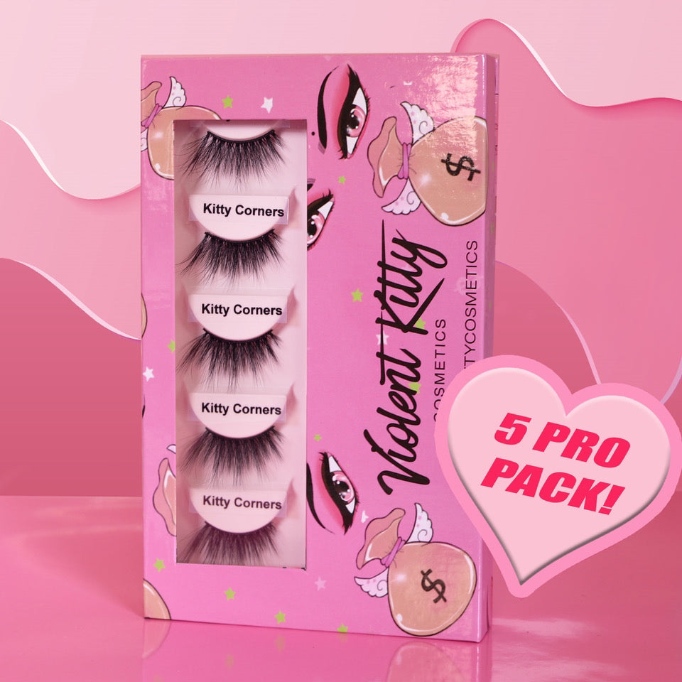 “KITTY CORNERS” Faux Mink Half Lash – Violent Kitty Cosmetics