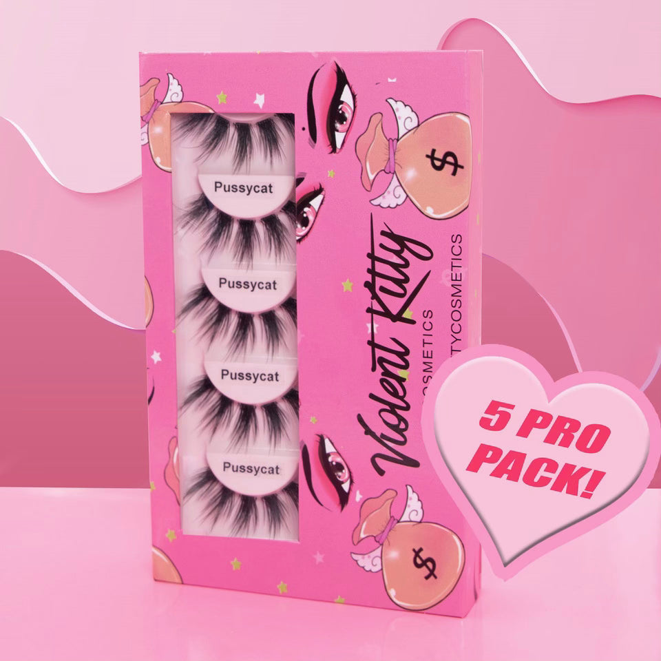 “PUSSYCAT” Cluster Lashes – Violent Kitty Cosmetics